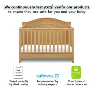 DaVinci Charlie 4-in-1 Convertible Crib in Honey | Greenguard Gold Certified