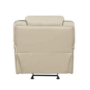 Lexicon Ridgefarm Wall-Hugger Manual Glider Reclining Chair, Beige