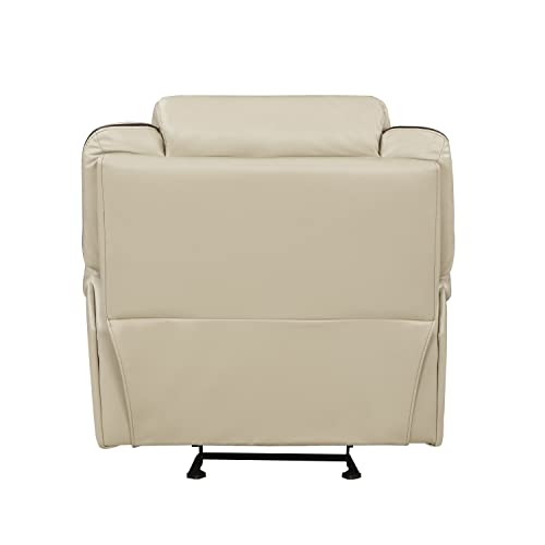 Lexicon Ridgefarm Wall-Hugger Manual Glider Reclining Chair, Beige