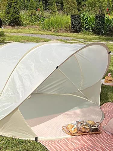 Popup Dome Play Yard Premium Outdoor and Indoor Baby Playpen Portable Lightweight Canopy and Travel Camping Bag (Off-White)