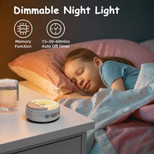 Funlicht White Noise Machine, Portable Sound Machine for Sleeping, Feature 18 Soothing Sounds, Night Light, Noise Maker for Baby Adult