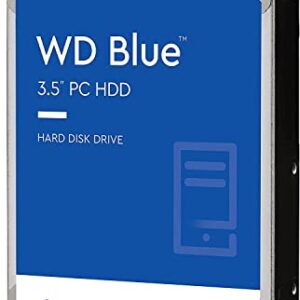 Western Digital 4TB WD Blue PC Internal Hard Drive HDD - 5400 RPM, SATA 6 Gb/s, 256 MB Cache, 3.5" - WD40EZAZ (Renewed) (WD Factory Recertified)