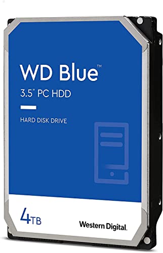 Western Digital 4TB WD Blue PC Internal Hard Drive HDD - 5400 RPM, SATA 6 Gb/s, 256 MB Cache, 3.5" - WD40EZAZ (Renewed) (WD Factory Recertified)