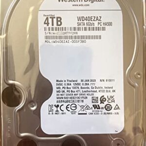 Western Digital 4TB WD Blue PC Internal Hard Drive HDD - 5400 RPM, SATA 6 Gb/s, 256 MB Cache, 3.5" - WD40EZAZ (Renewed) (WD Factory Recertified)