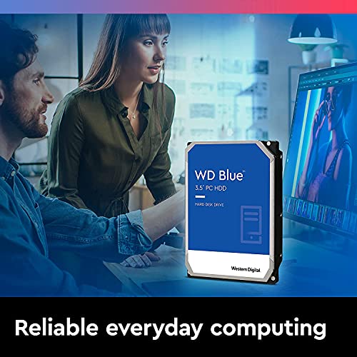 Western Digital 4TB WD Blue PC Internal Hard Drive HDD - 5400 RPM, SATA 6 Gb/s, 256 MB Cache, 3.5" - WD40EZAZ (Renewed) (WD Factory Recertified)