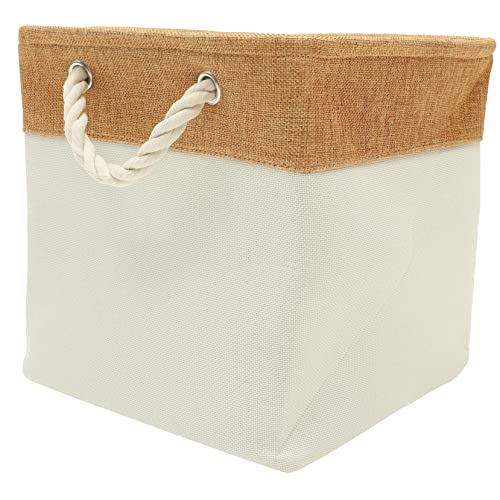 5pcs Fabric Storage Basket Blanket Storage Bag Linen Storage Bags Kids Travel Nursery Laundry Basket Freestanding Laundry Hamper Nursery Basket Organizer X11