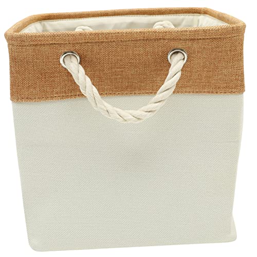 5pcs Fabric Storage Basket Blanket Storage Bag Linen Storage Bags Kids Travel Nursery Laundry Basket Freestanding Laundry Hamper Nursery Basket Organizer X11