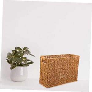 1pc Storage Basket Kids Storage Organizer for Book Storage Box Kids Storage Box Water Hyacinth Cube Hyacinth Toilet Paper Basket Baby Nursing Seagrass Basket Packing Basket