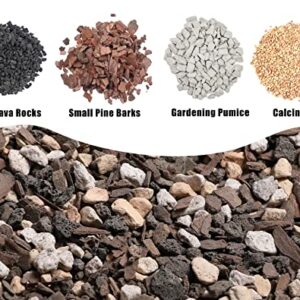 O-FarFarm Bonsai Soil Mix Ready to Use 4 Quart, Fast Draining All Purpose Potting Soil for Bonsai Tree, Ideal for Root Development, Made from Akadama, Lava Rock, Pumice and Pine Barks