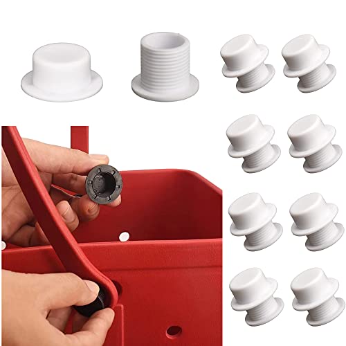 8 Sets Screw Replacement Buttons for Beach Bag, Bog Replacement Rivets, Replacement Rivets for Bogg Bag Simple Southern Bag Handle (White)