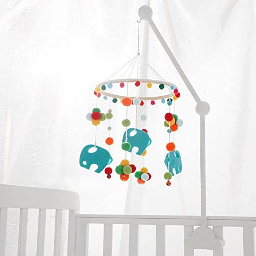 Hanging Wooden Baby Crib Mobile Arm Baby Mobile Arm Strong Slip Attachment Wooden Nursery Accessories Bed Decor Bell