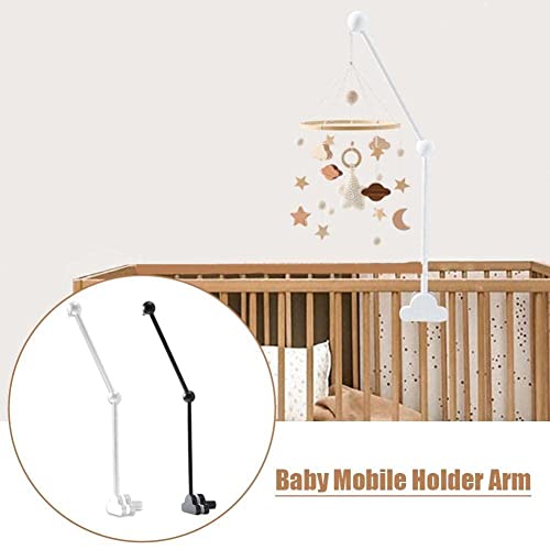 Hanging Wooden Baby Crib Mobile Arm Baby Mobile Arm Strong Slip Attachment Wooden Nursery Accessories Bed Decor Bell