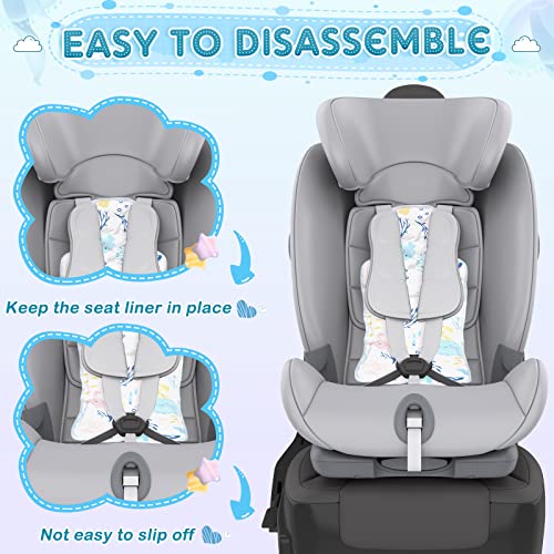 Pinkunn 2 Pcs Gel Car Seat Cooler Pad Summer Chair Ice Cushion Breathable Baby Car Seat Cooling Pad Summer Cooler Seat Cushion Multifunctional Ice Mat for Stroller Baby Dining Chair, Child Safety Seat