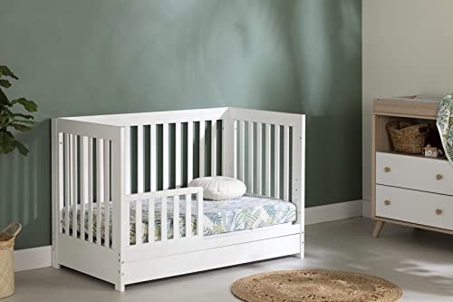 South Shore, Yodi Crib with Drawer, Pure White