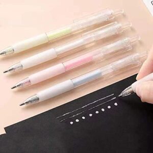 6pcs Ball Point Adhesive Glue Pen with 6PCS Extra Glue Refills, Kids-Friendly Precise Apply and Easy Control, Quick Dry Glue Pen for Crafting, Scrapbooking, Card Making, Kids School Craft Supplies.