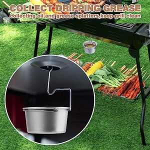 HAO HELPER Grill Grease Tray with Clip for Char-Broil/Kenmore Outdoor Grills and Other Similar Grills,Grease Catcher,Grease Tray for Gas Grill,Grease Bucket with Disposable Foil Liners (10 Pack)