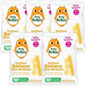 baby bellies organic banana pick-me sticks - pack of 5