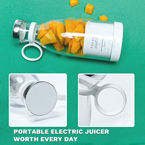 Personal Portable USB Rechargeable Electric Mini Fresh Juice, Blender, Smoothie Maker (Yellow)