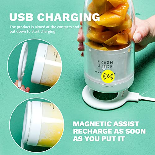 Personal Portable USB Rechargeable Electric Mini Fresh Juice, Blender, Smoothie Maker (Yellow)