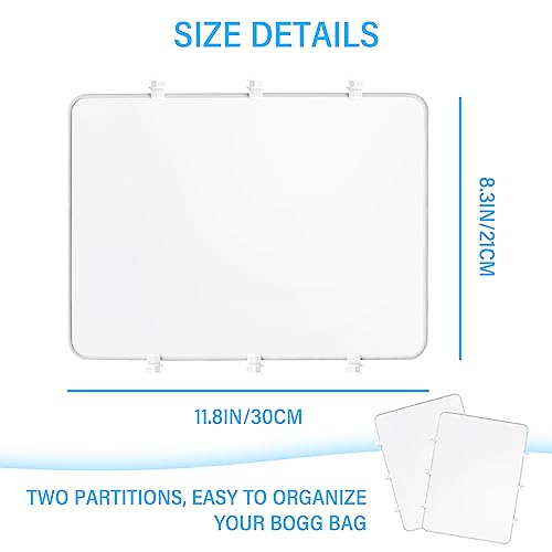 BIFLUTE Divider Tray for Bogg Bag Accessories, 2Pcs Divider for The Original Size Bogg Bag Help with Organizing and Divide Space, Multifunctional Beach Bag Insert Divider Tray for Beach Picnic Lunch