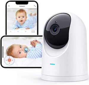 baby monitor - 2k ultra hd video baby monitor with camera and audio - baby camera monitor wifi smartphone with night vision, video recording, app control, motion detection/tracking, 2-way audio