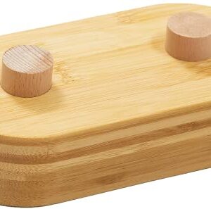 Bamboo Toddler balance beam with Stepping Stones Accessories-Oval