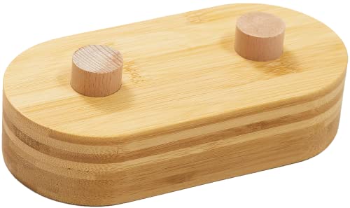 Bamboo Toddler balance beam with Stepping Stones Accessories-Oval