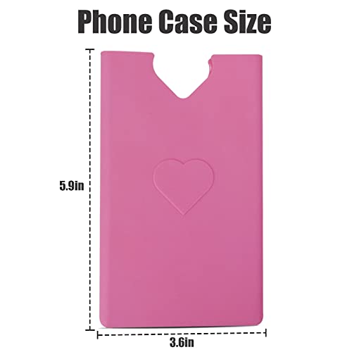 TOMKID Phone Holder Charm Accessory Compatible with Bogg Bags, Phone Case Wallet Holder Insert Accessory for Tote Bags, Plastic Shell Case Keep Your Phone Handy and Secure in Your Tote Bag (Pink)