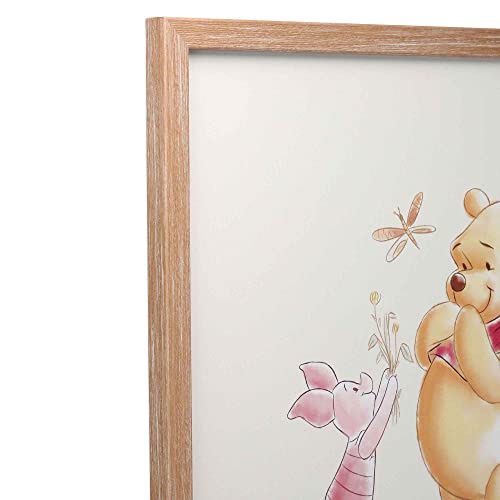 Disney Winnie the Pooh Kindness Always Framed Wood Wall Decor - Large Winnie the Pooh Wall Art for Kids' Bedroom, Nursery or Home Decor