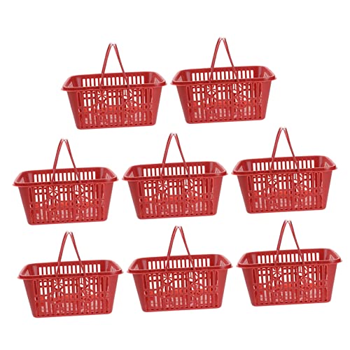 16 Pcs Fruit Picking Basket Plastic Storage Basket Snack Baskets for Candy Containers Portable Organizer Bins for Bathroom Grocery Crate Mini Containers Fig Baskets Pack