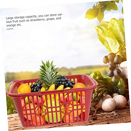 16 Pcs Fruit Picking Basket Plastic Storage Basket Snack Baskets for Candy Containers Portable Organizer Bins for Bathroom Grocery Crate Mini Containers Fig Baskets Pack