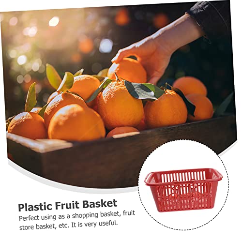 16 Pcs Fruit Picking Basket Plastic Storage Basket Snack Baskets for Candy Containers Portable Organizer Bins for Bathroom Grocery Crate Mini Containers Fig Baskets Pack