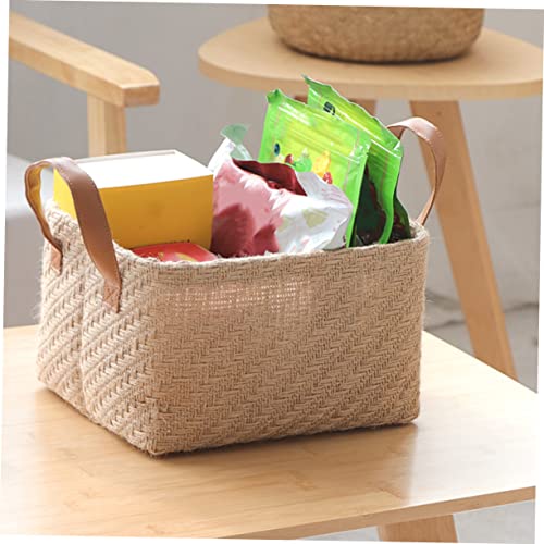 Hoement Wicker Hamper Collapsible Bin Wicker Storage Baskets Wicker Baskets Fabric Clothes Box Shelf Basket Clothes Organizer Storage Toy Organizer Home Fabric Storage Bin Storage Box