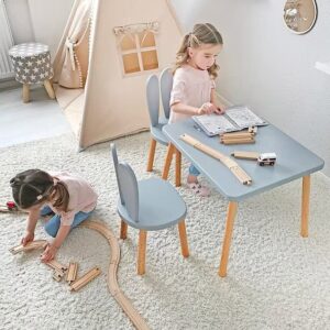 Wooden Kids Table and Chair Set, Wooden Table, Wooden Chair for Kids, Montessori Table and Chair, Wooden Activity Table