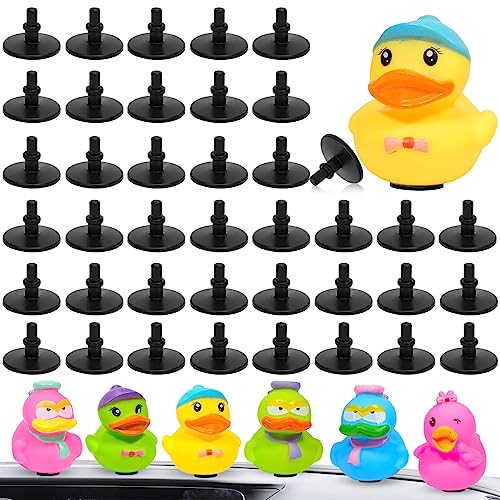 OleOletOy 40pcs Duck Plug - Rubber Duck Mount, Rubber Duck Holder for Jeep Dash and Fixed Display, Gift for Jeep Lover, Black (Excluding Rubber Duck)