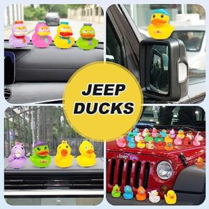 OleOletOy 40pcs Duck Plug - Rubber Duck Mount, Rubber Duck Holder for Jeep Dash and Fixed Display, Gift for Jeep Lover, Black (Excluding Rubber Duck)