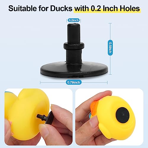 OleOletOy 40pcs Duck Plug - Rubber Duck Mount, Rubber Duck Holder for Jeep Dash and Fixed Display, Gift for Jeep Lover, Black (Excluding Rubber Duck)