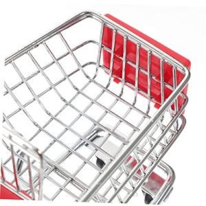 UPKOCH 2pcs Fried Chicken Basket Puzzle Shopping Cart Metal Food Basket Bowl Fry Chips Serving Dish Stroller Food Presentation Holder Bar Snacks Basket Fries Baskets