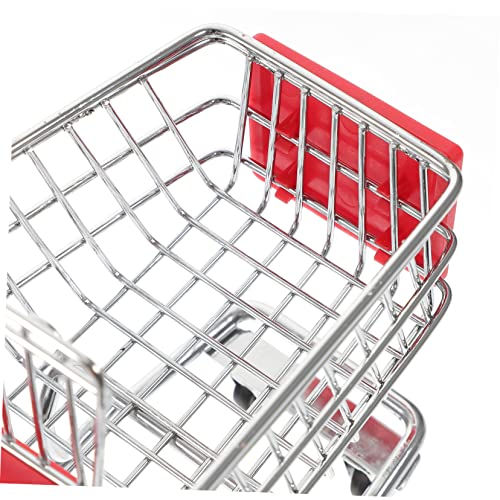 UPKOCH 2pcs Fried Chicken Basket Puzzle Shopping Cart Metal Food Basket Bowl Fry Chips Serving Dish Stroller Food Presentation Holder Bar Snacks Basket Fries Baskets