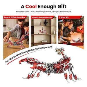 SHDEMY 3D Metal Puzzles Scorpion Model, Stainless Steel DIY Scorpion King Kit, Hand-Assembled Model Decor, Puzzles for Adults/Teenagers