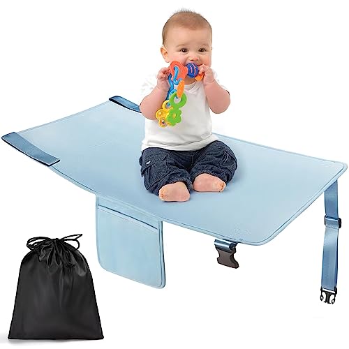 Toddler Airplane Bed, Kids Airplane Seat Extender Travel Bed, Kids Airplane Travel Essentials, Airplane Must Have for Toddlers, Baby Portable Plane Bed Foot Rest for Flights