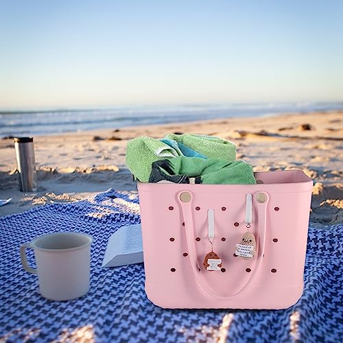 2pcs Hooks Accessories for Bogg Bags, Multifunctional Plastic Hooks for Bogg Bag Decordation Insert Charm Cutie Accessories Cup Holder Connector Keychains Masks Holder and Sunglasses Holder (White)