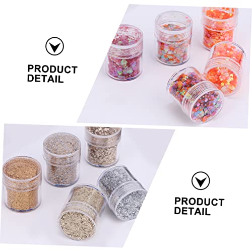 COHEALI 10pcs Nail Art Glitter Sequins Diamond Jewelry Set Glitter Nail Polish Set Makeup Stickers Mica Powder Holographic Nail Sequins Rhinestone Stickers Pigment Powder Manicure The Pet