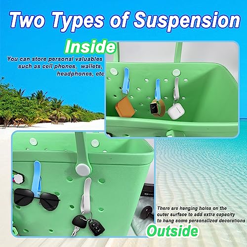 CULASIGN 3Pcs Hooks for Bags, Accessories for Bag, Insert Keychain Holder Charms Organize Valuables for Beach Bag