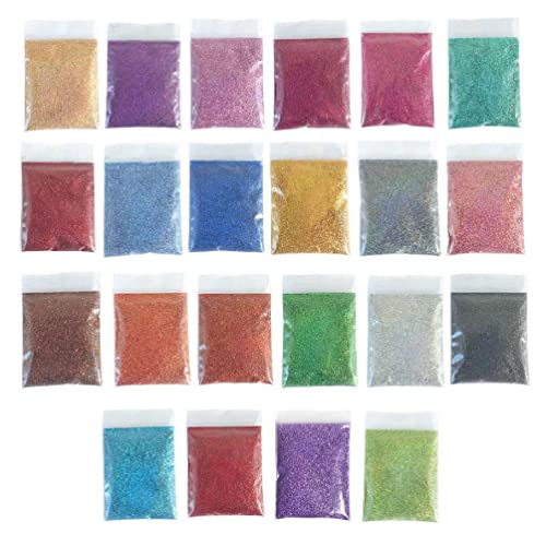 22 Color DIY Nail Resin Glitter Sequins Crystal Uv-Epoxy Jewelry Making Mold Filler Glitter for Crafts Resin Glitter Sequins for-Slime Crafts