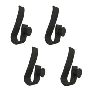 TABKER Hooks Accessories for Bogg Bags, Insert Charm Cutie Cup Holder Connector Key Holder Mask Holder (4 PC Black)