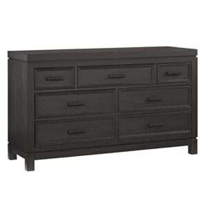 soho baby 40037940 manchester premium soft closing 7-drawer dresser, smooth black iron finish