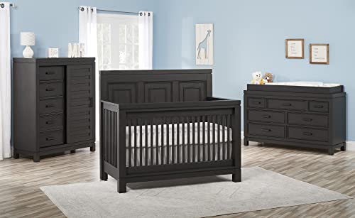 Soho Baby 40037940 Manchester Premium Soft Closing 7-Drawer Dresser, Smooth Black Iron Finish