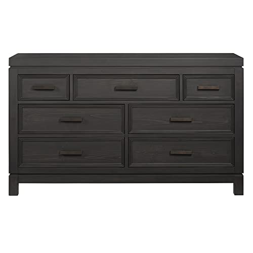 Soho Baby 40037940 Manchester Premium Soft Closing 7-Drawer Dresser, Smooth Black Iron Finish