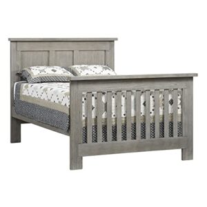 Soho Baby 47088560 Hanover Crib to Full-Size Bed Conversion Kit, Wire Brush Oak Gray Finish, GreenGuard Gold Certified